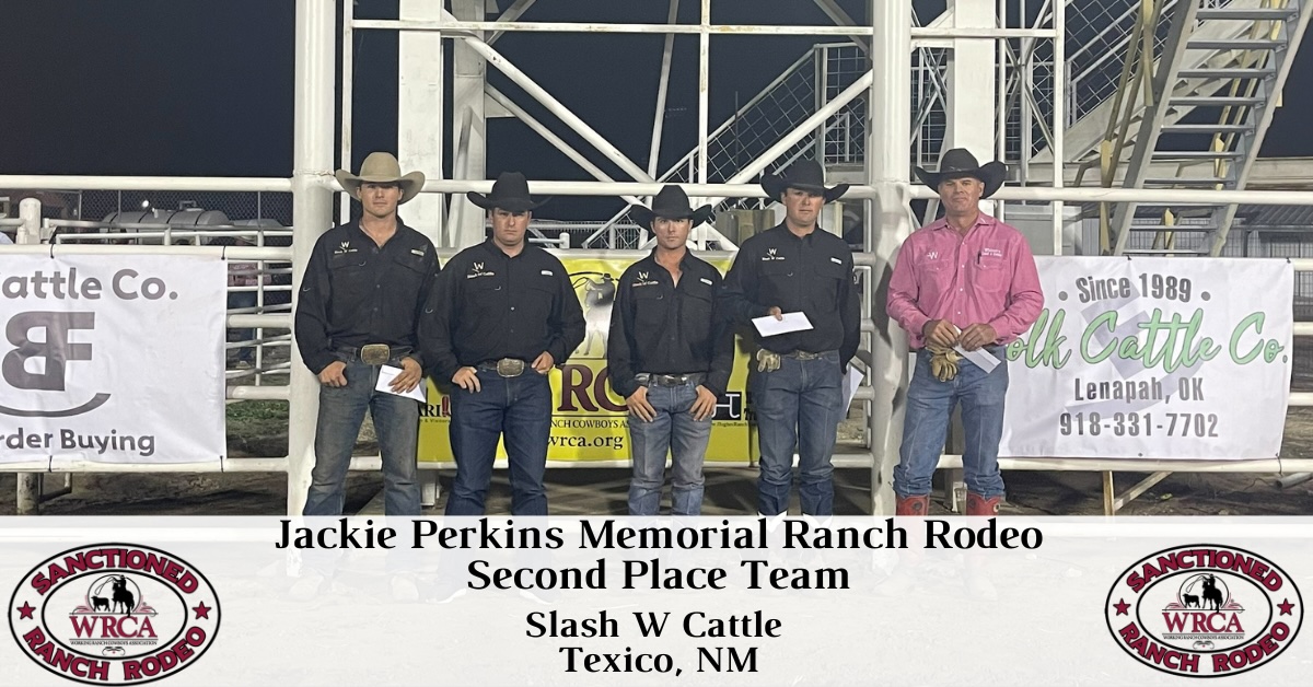 2025 Jackie Perkins Memorial Ranch Rodeo Results
